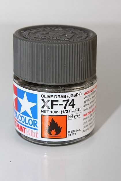 Краска Tamiya XF-74 OD (JGSDF) акриловая, 10 мл - TM-81774 - купить с ...