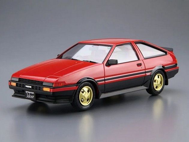 Сборная модель AOSHIMA Toyota Sprinter Trueno AE86 GT-APEX '84 - AOS ...