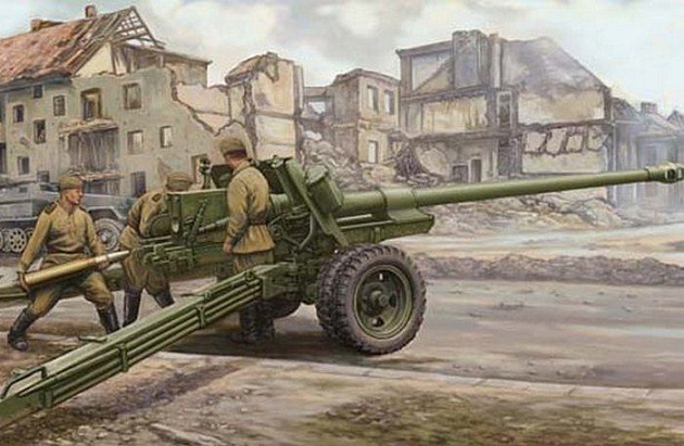 Сборная модель Пушка Russian 100mm Anti-tank Gun M1944 (1:35) - TP ...