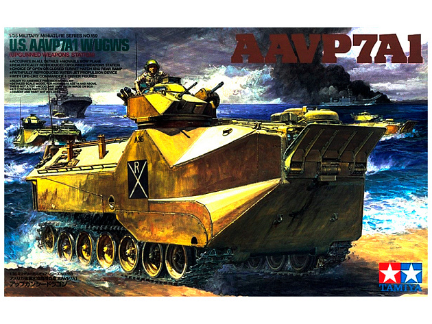 Склеиваемая модель Tamiya 1/35 Америк. бронетранспортер морской пехоты ...